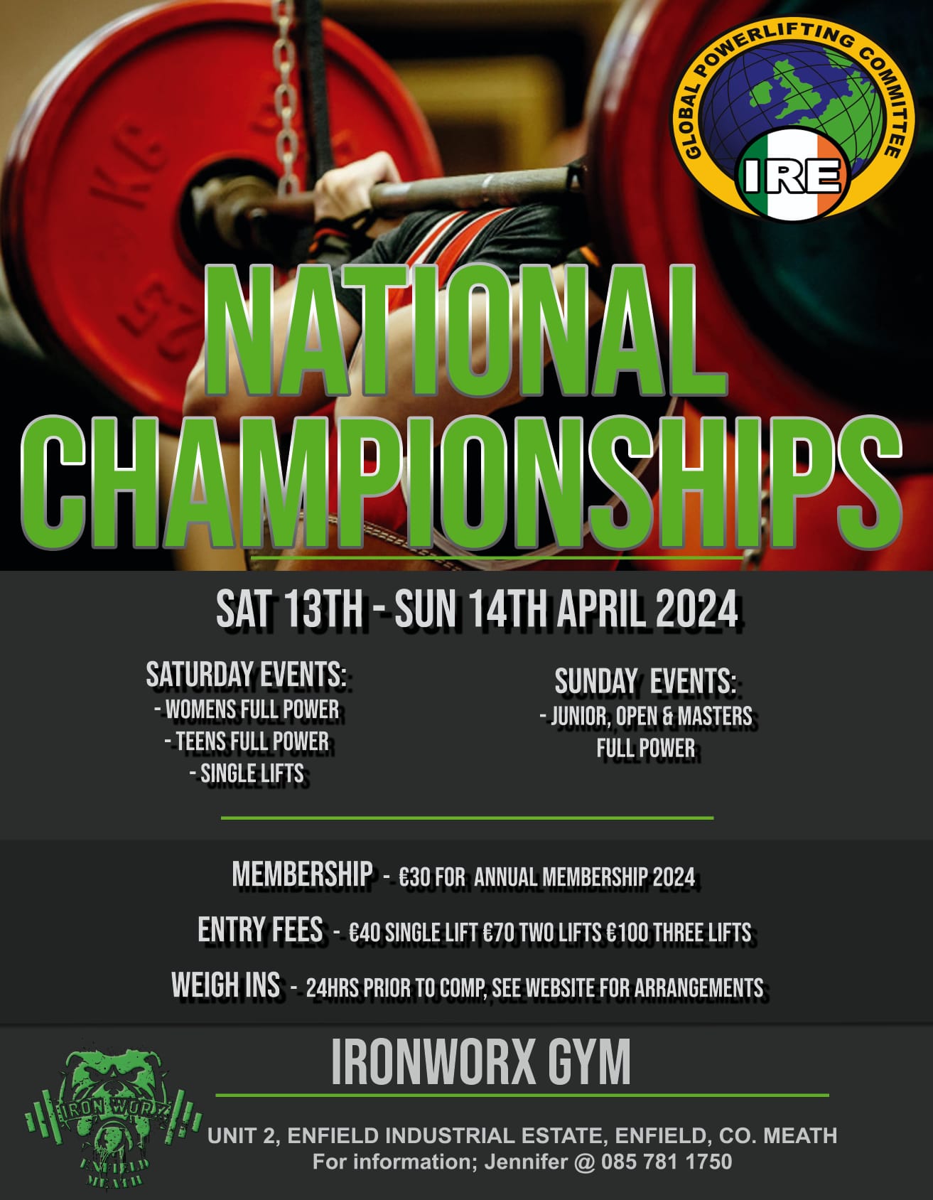 National Championships 13th April 2024 – Irish Powerlifting–GPC Ireland ...